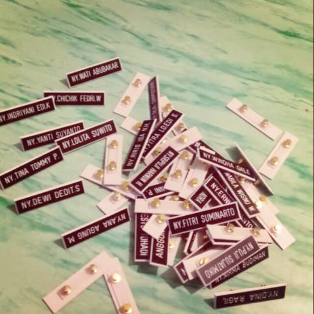 Jual NAME TAG || PAPAN NAMA || pesenan bu danang ambon | Shopee Indonesia