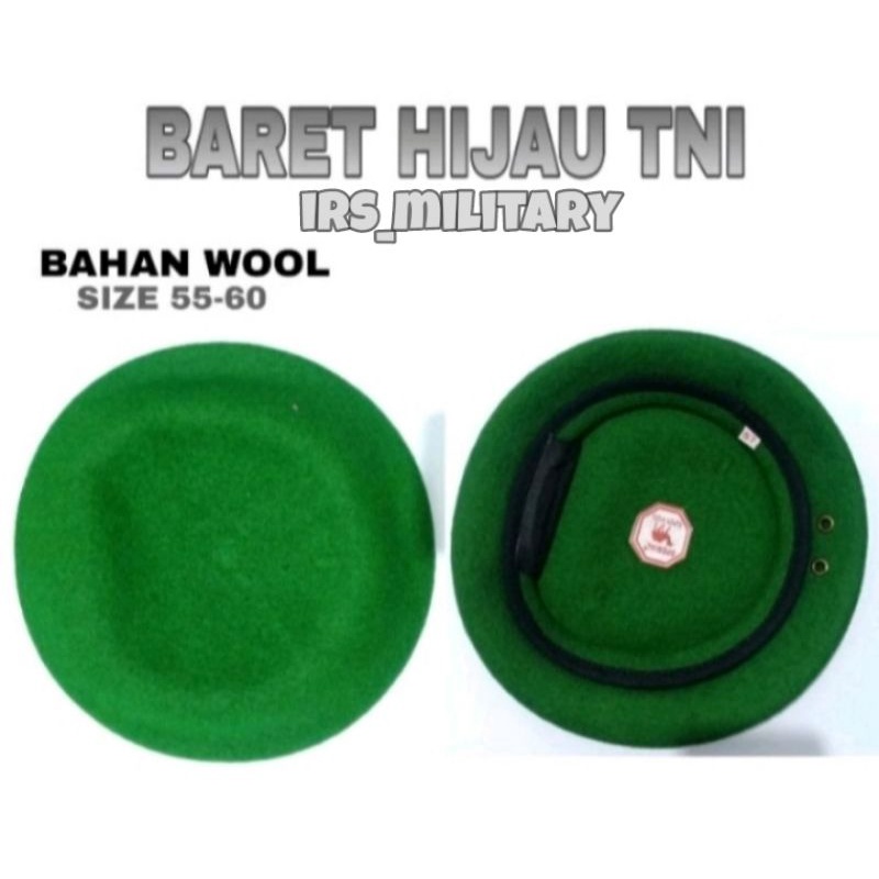 Jual BARET CAMEL SUAD 1SET EMBLEM / BARET HIJAU TNI AD / INFANTERI ...