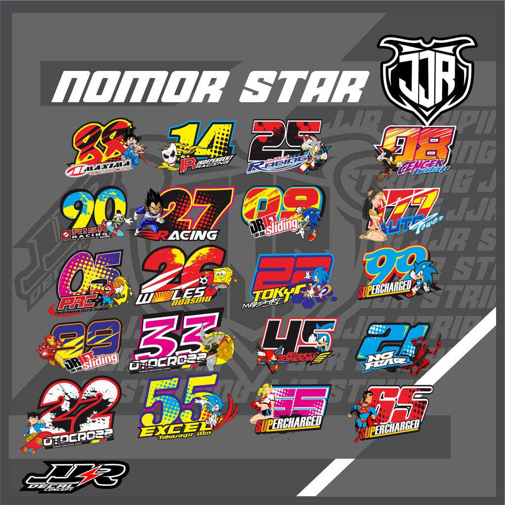 Jual NOMOR STAR ROAD RACE/Tidak terima request | Shopee Indonesia