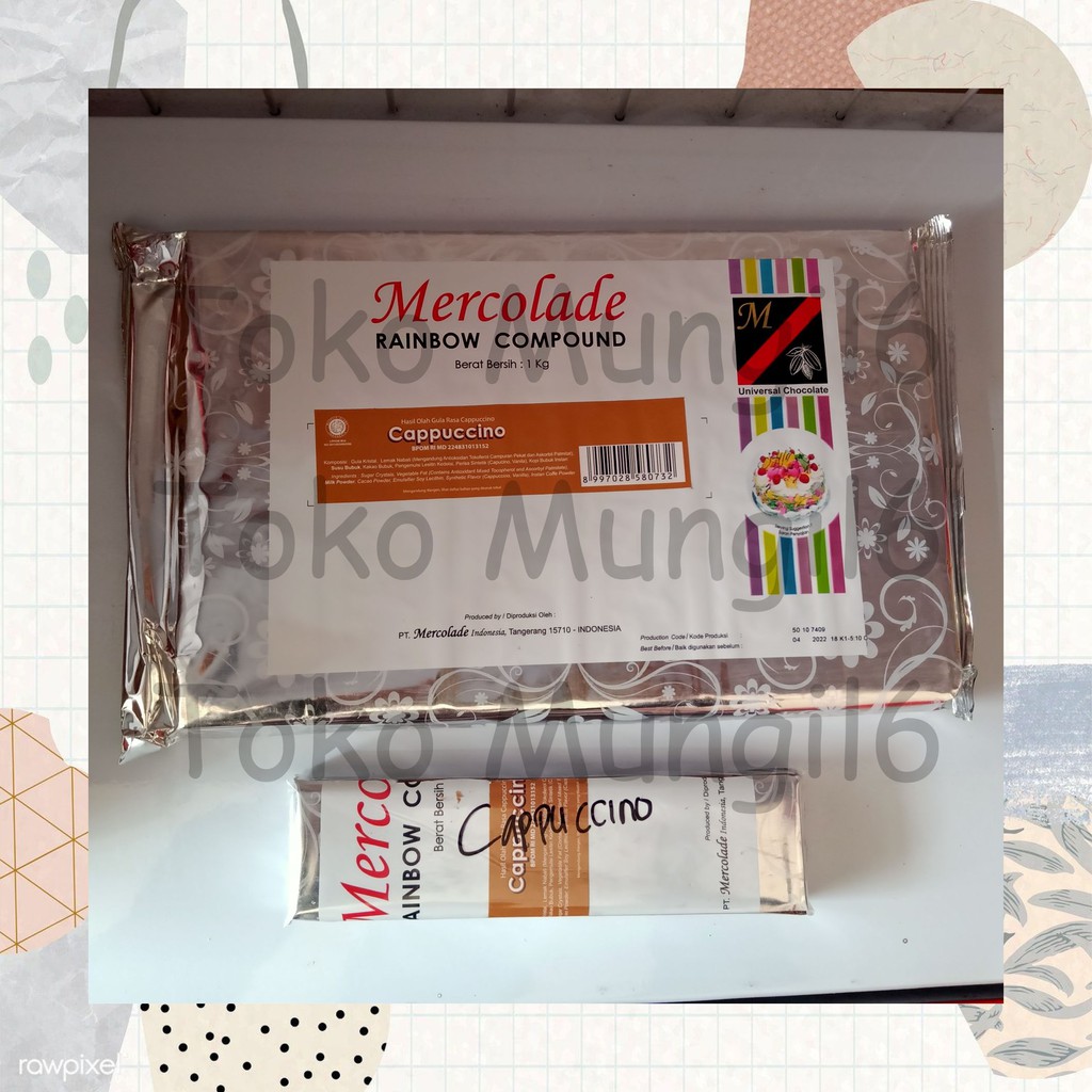 Jual MERCOLADE COMPOUND CAPPUCINO SLICE / COKLAT BATANG MERCOLADE ...