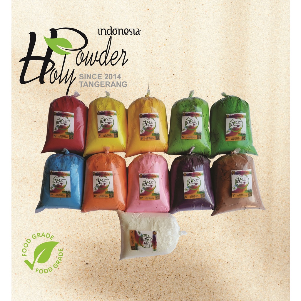 Jual Holy Powder/Holi Powder (Tepung warna/Bubuk warna) Color run ...