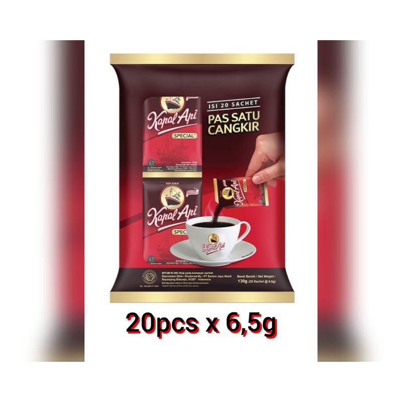 Jual Kopi Kapal Api Spesial Mini 20 Sachet x 6 g | Shopee Indonesia