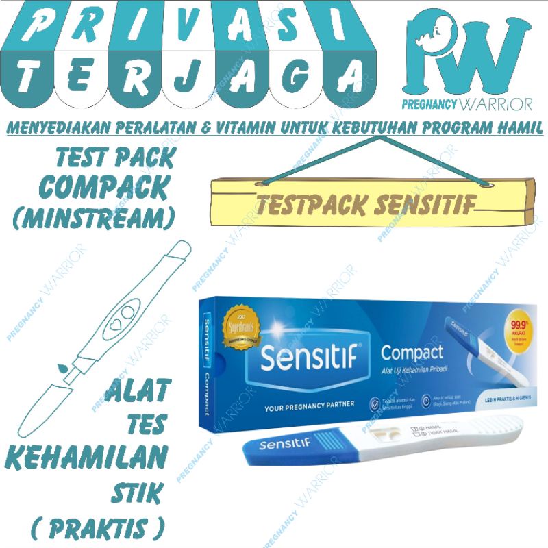 Jual testpack / test pack / tespek tes kehamilan sensitif compack / cek ...