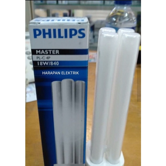 Jual LAMPU PLC PHILIPS 4 pin 18 watt 840 / PLC 18 w 4 p 840 PHILIPS ...