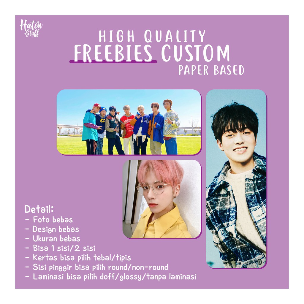 Jual Cetak Freebies Custom KPOP (Paper Based) | Shopee Indonesia