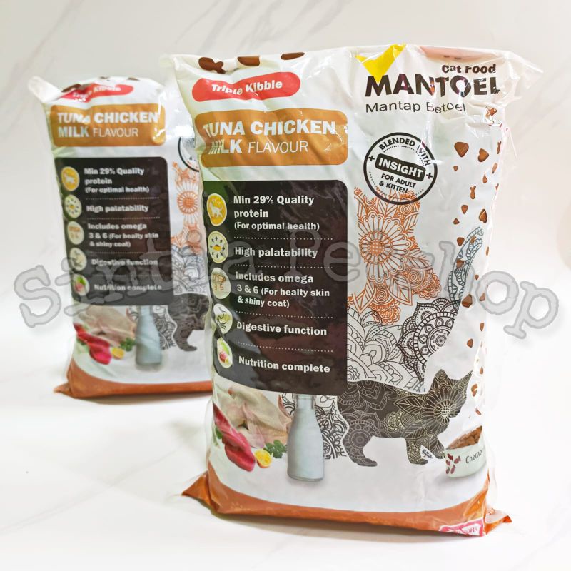 Jual MANTOEL CAT FOOD/MAKANAN KERING KUCING 1 kg | Shopee Indonesia