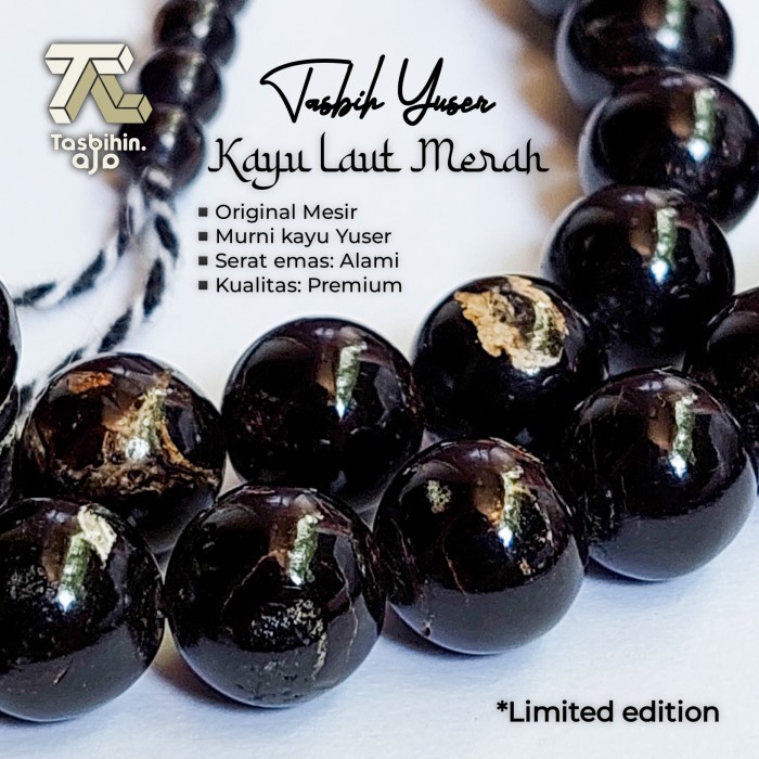 Jual [ORIGINAL MESIR] TASBIH KAYU YUSER ASLI LAUT MERAH BULAT | Shopee ...