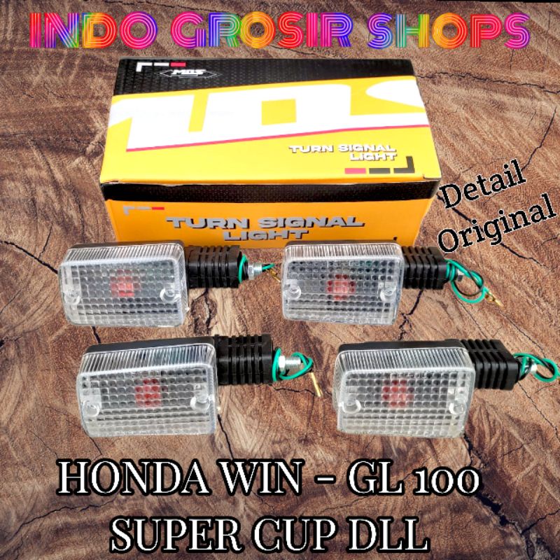 Jual lampu sein sen honda win gl 100 gl125 c700 c800 isi 2 | Shopee ...