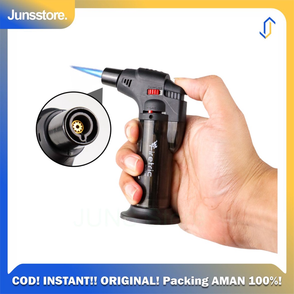 Jual Korek Gas Butane Torch Jet Windproof Firetric Tahan Angin Unik ...