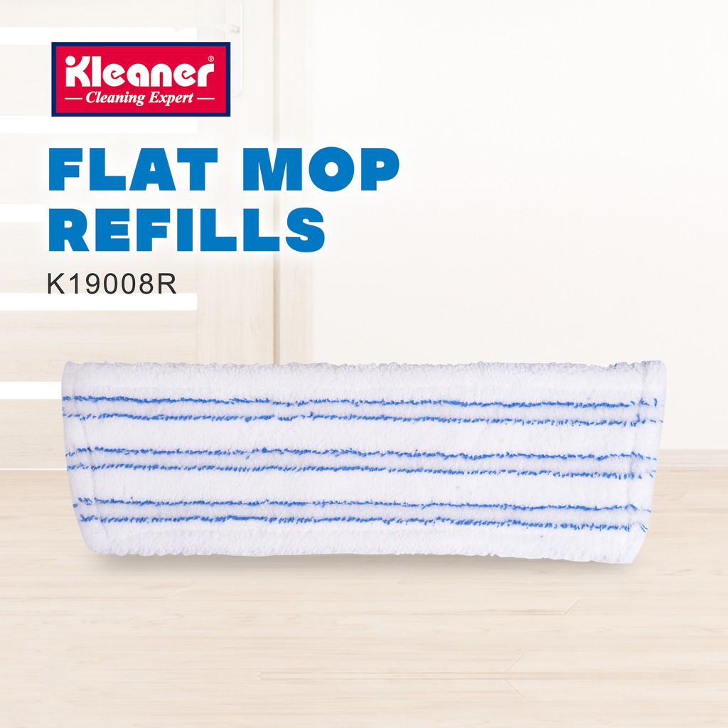 Jual Kleaner Refill Alat Pel Lantai 1 Pcs Microfiber Flat Mop Pembersih ...