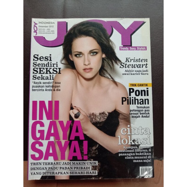Jual majalah bekas Majalah JOY Indonesia majalah Trendy Sexy dan Stylish Joy Magazine | Shopee ...