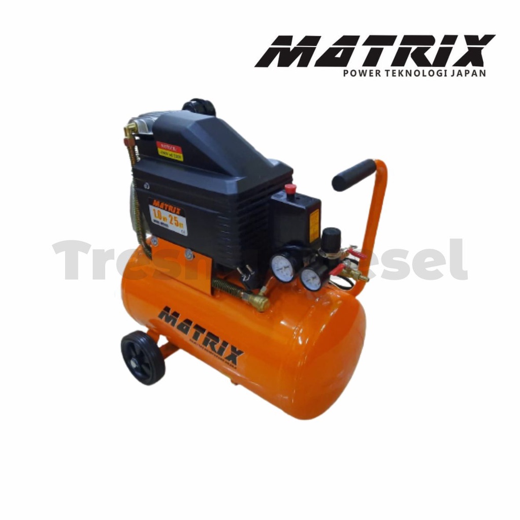 Jual KOMPRESOR ANGIN 25 LITER PORTABLE 1HP/750 WATT MATRIX MTX 125 ...