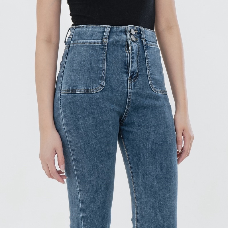 Jual VIERLIN - Jeans 9420 - HIGH WAIST SKINNY JEANS WANITA | Shopee ...