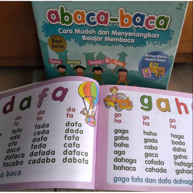 Jual Buku belajar membaca untuk anak TK PAUD/Abaca baca abacaga/Metode ...