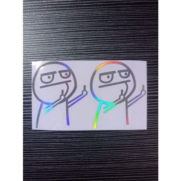 Jual STICKER MIDDLE FINGER FUCEK CARTOON LUCU MOBIL LAPTOP MOTOR ...