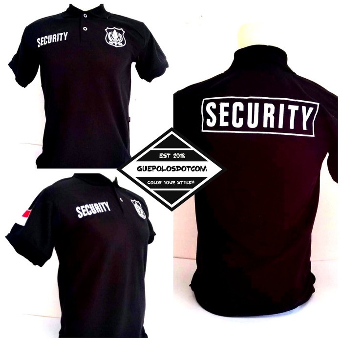 Jual KAOS POLO SECURITY kode 03 pake kotak - BAJU POLO SHIRT SECURITY ...