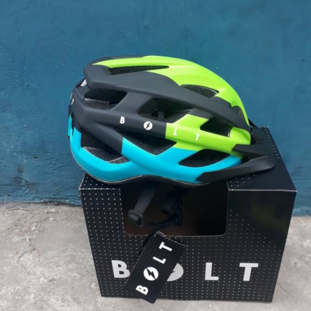 Jual Helm Bolt Matt tosca green Size L by polygon | Shopee Indonesia