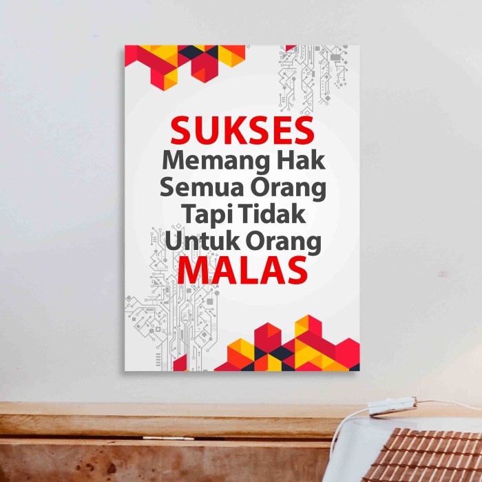 Jual Pajangan Hiasan Dinding Poster Quotes Kata-Kata Motivasi Kunci ...