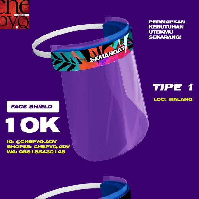 Jual Faceshield Custom Periapan UTBK (UTBK STARTERPACK) | Shopee Indonesia