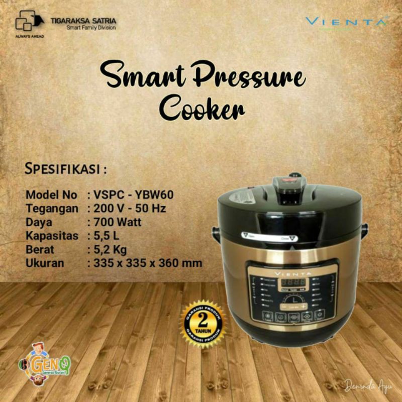 Jual Panci Presto Vienta Smart Pressure cooker multifungsi | Shopee ...