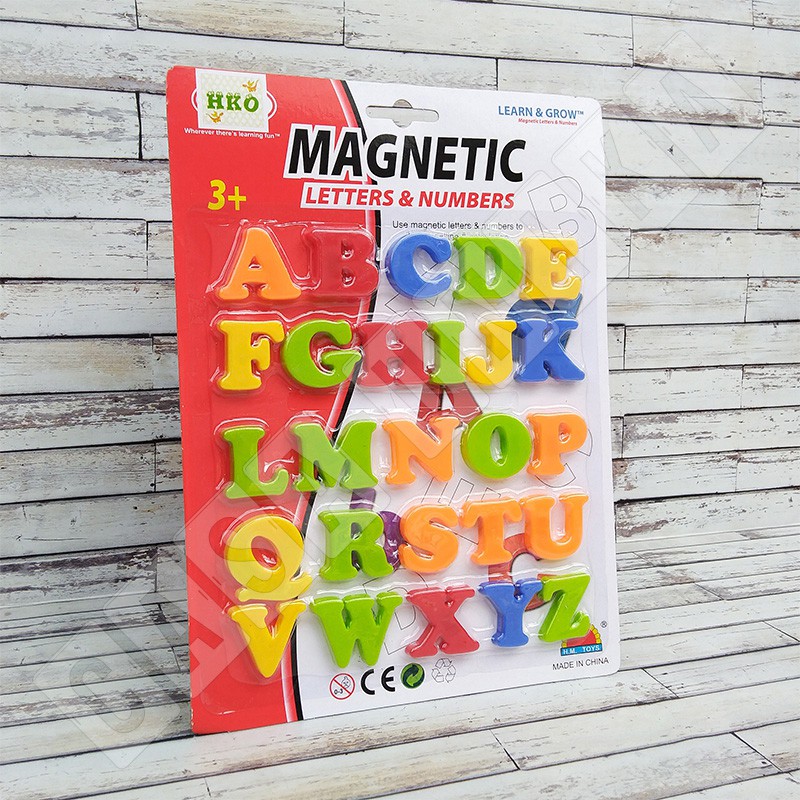 Jual Huruf Abjad Kapital Magnet Mainan Edukasi Anak - Magnetic Letters ...