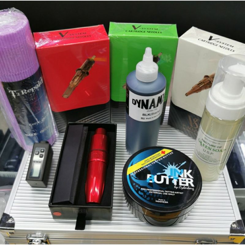 Jual Mesin Tattoo Satu Set - Premium Tattoo Kit Pen | Shopee Indonesia