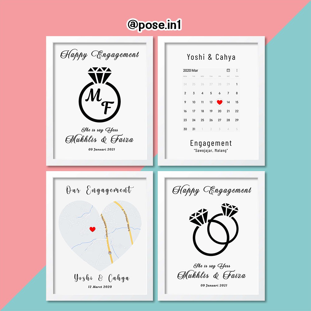 Jual KADO ENGAGEMENT HADIAH TUNANGAN ANNIVERSARY SOFTCOPY | Shopee ...