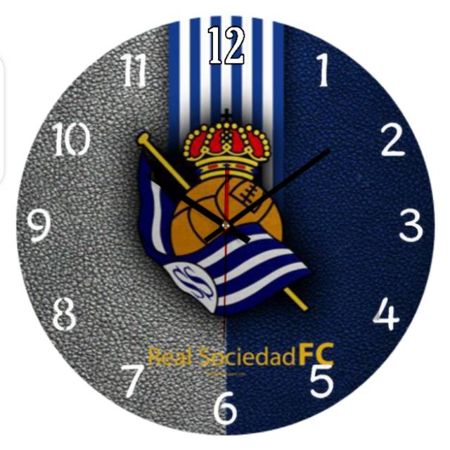 Jual Jam dinding Real Sociedad FC. | Shopee Indonesia