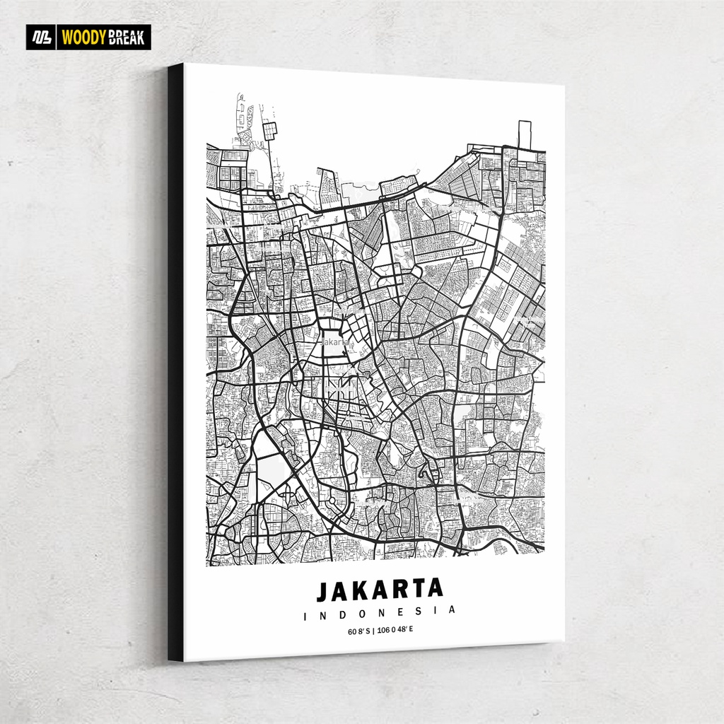 Jual Poster Peta Map Kota | Custom Peta Map kota | Hiasan dinding Peta ...