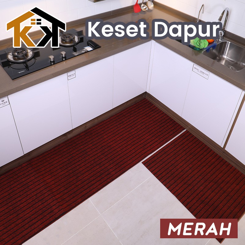 Jual (KK) Kitchen Mat / Keset Dapur Bahan Karet PVC Premium AntiSlip ...
