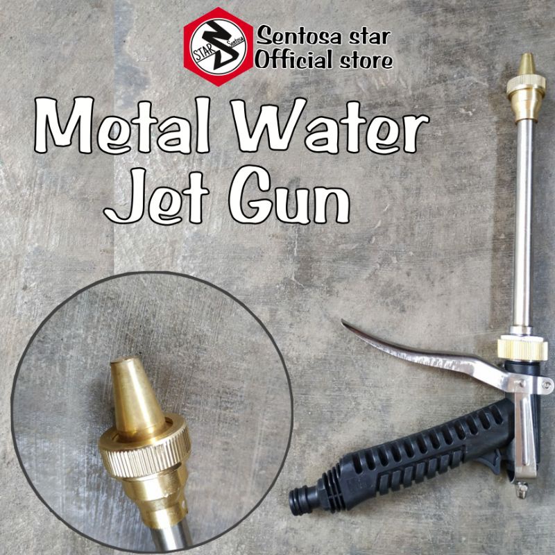 Jual WATER JET GUN METAL TANPA SABUN/ SEMPROTAN AIR TEKANAN TINGGI ...