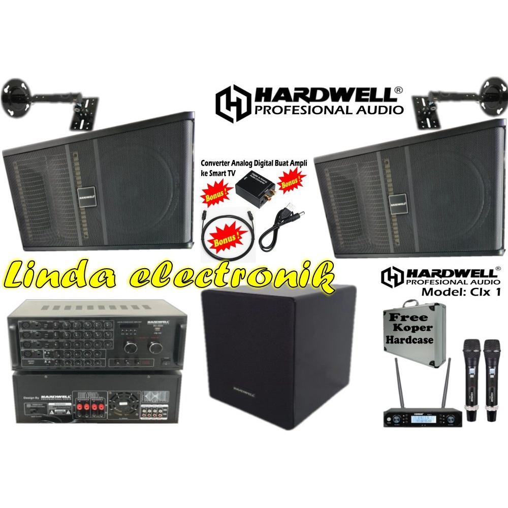 Jual paket sound system hardwell rv3000 ksx102 clx1 subwoofer | Shopee ...