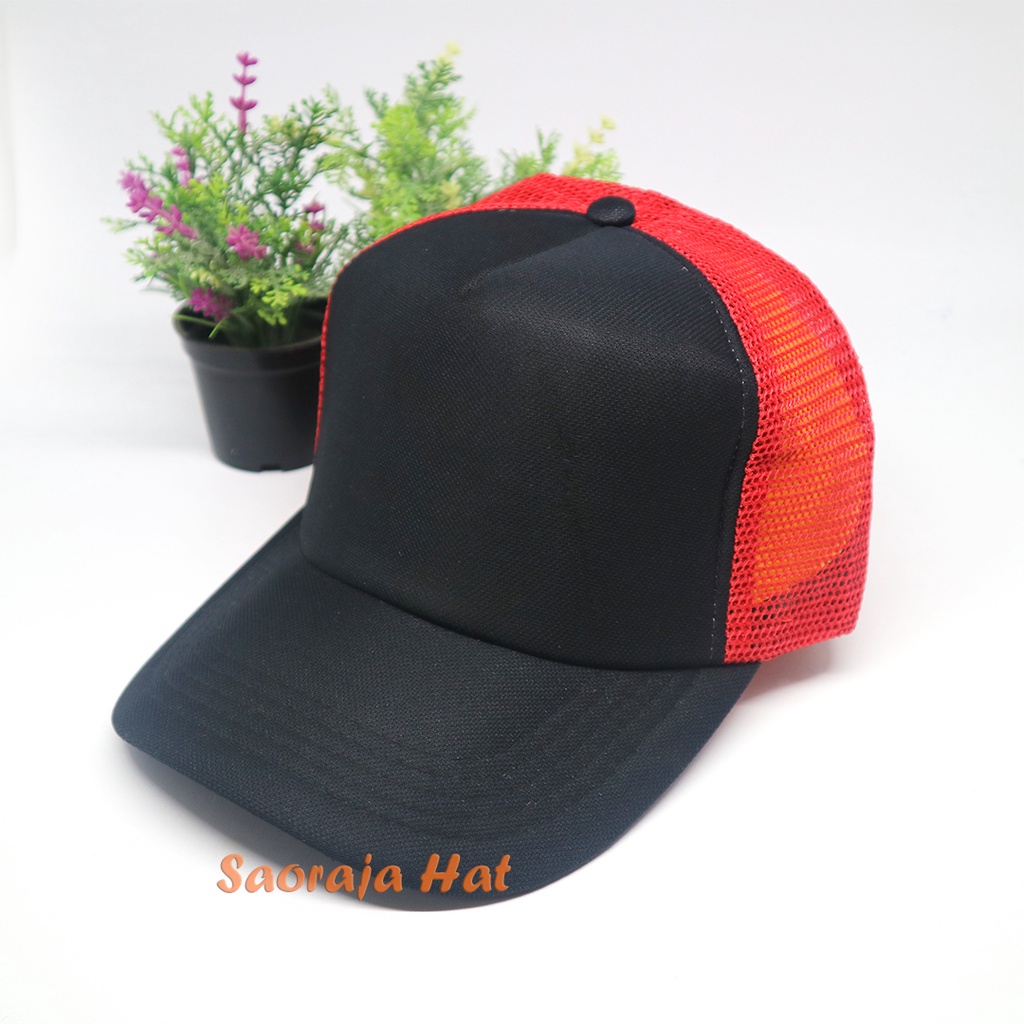 Jual Topi Jaring / Trucker Polos dan Kombinasi Warna Murah | Shopee ...