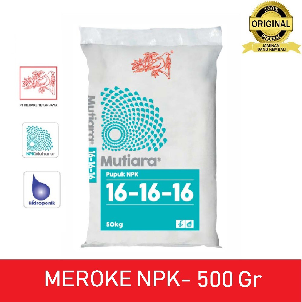 Jual Pupuk NPK Meroke NPK Meroke 16-16-16 500 Gram | Shopee Indonesia