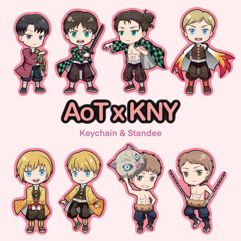 Jual Standee Attack on Titan (AoT) / Shingeki no Kyojin (SNK) x Demon ...