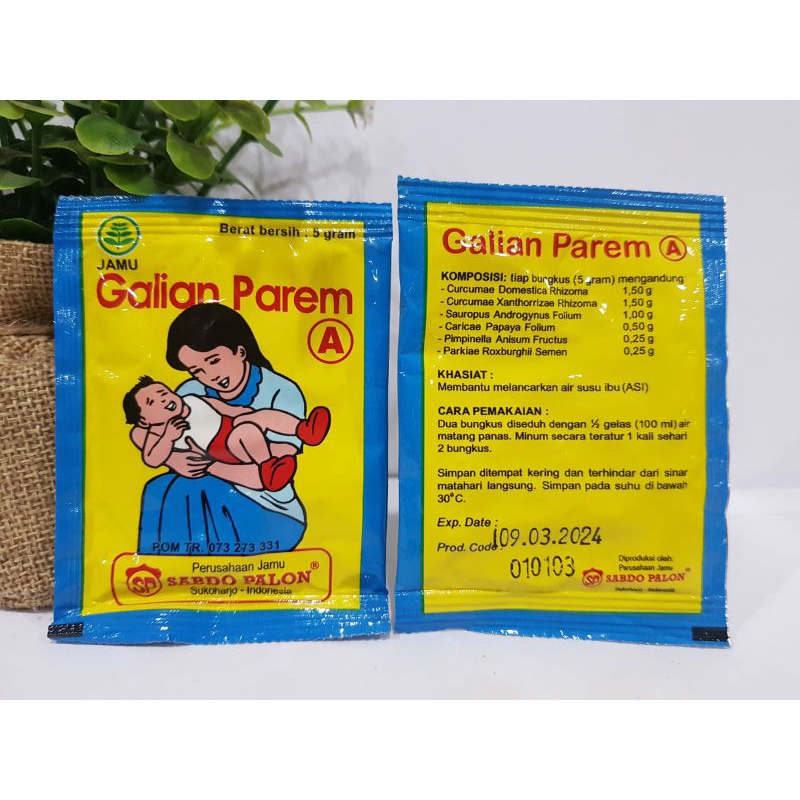 Jual Sabdo Palon Jamu Serbuk Galian Parem - ( 1 Pack Isi 10 Sachet ...