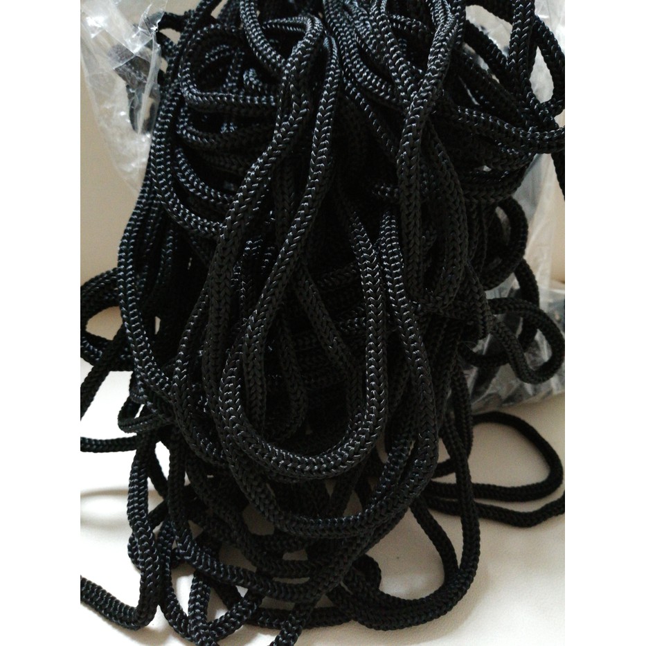 Jual Tali tas paper bag paperbag talikur shopping bag 4 mm hitam ...