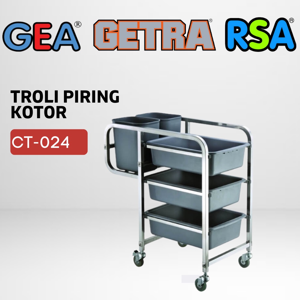 Jual TROLI PIRING KOTOR GETRA CT-024 TROLLEY PENGUMPUL SAMPAH ORIGINAL ...