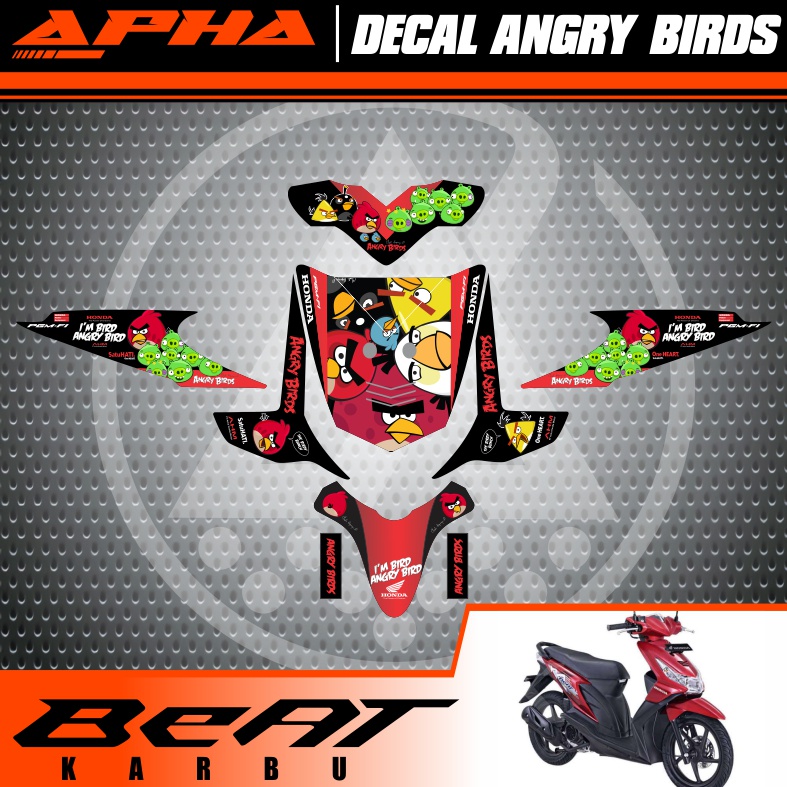 Jual stiker beat karbu, stiker decal honda beat karbu 2008-2010 angry ...