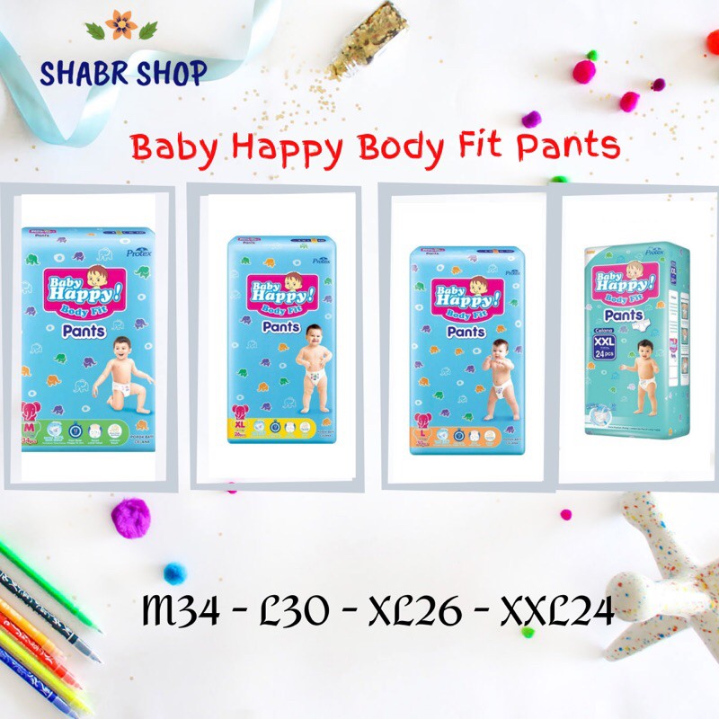 Jual Baby Happy Body Fit Pants Celana M34/M32/L30/L38/XL26/XXL24 | Shopee Indonesia