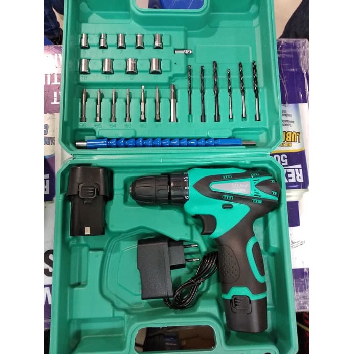 Jual MESIN BOR CORDLESS NRT PRO DC 330 SET MATA BOR -BOR NRT PRO DC 330 ...