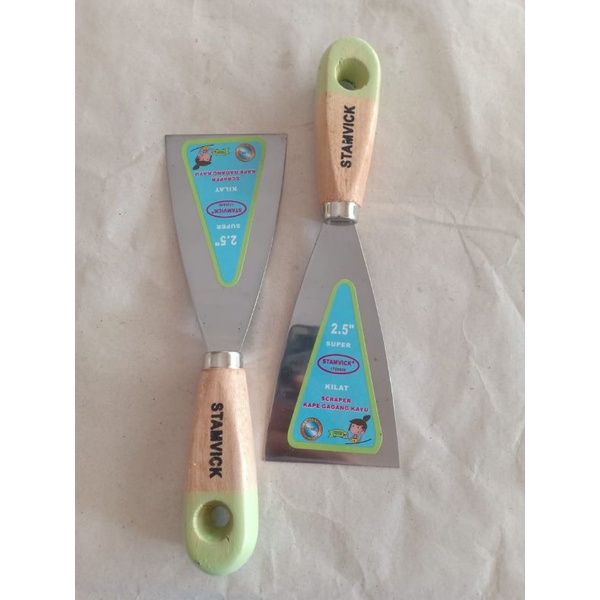 Jual SKRUP / KAPE/SENDOK DEMPUL UK 2,5 INC,GAGANG KAYU AWET DAN KOKOH ...