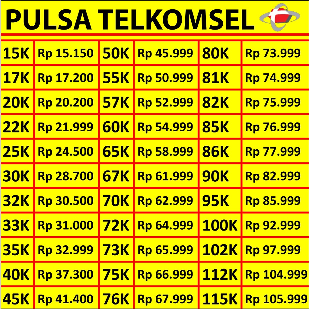 Jual PULSA TELKOMSEL PULSA TRANSFER TELKOMSEL AS SIMPATI LOOP 15K 20K ...