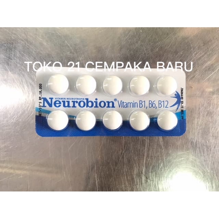 Jual Obat NEUROBION PUTIH BIRU 1 strip isi 10 TABLET | Saraf Kesemutan ...