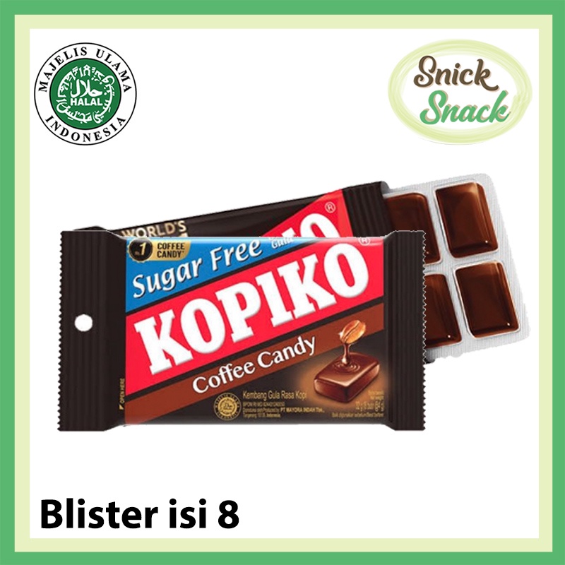 Jual Kopiko Sugar Free Blister isi 8 Permen Kopi Tanpa Gula Untuk Diet ...