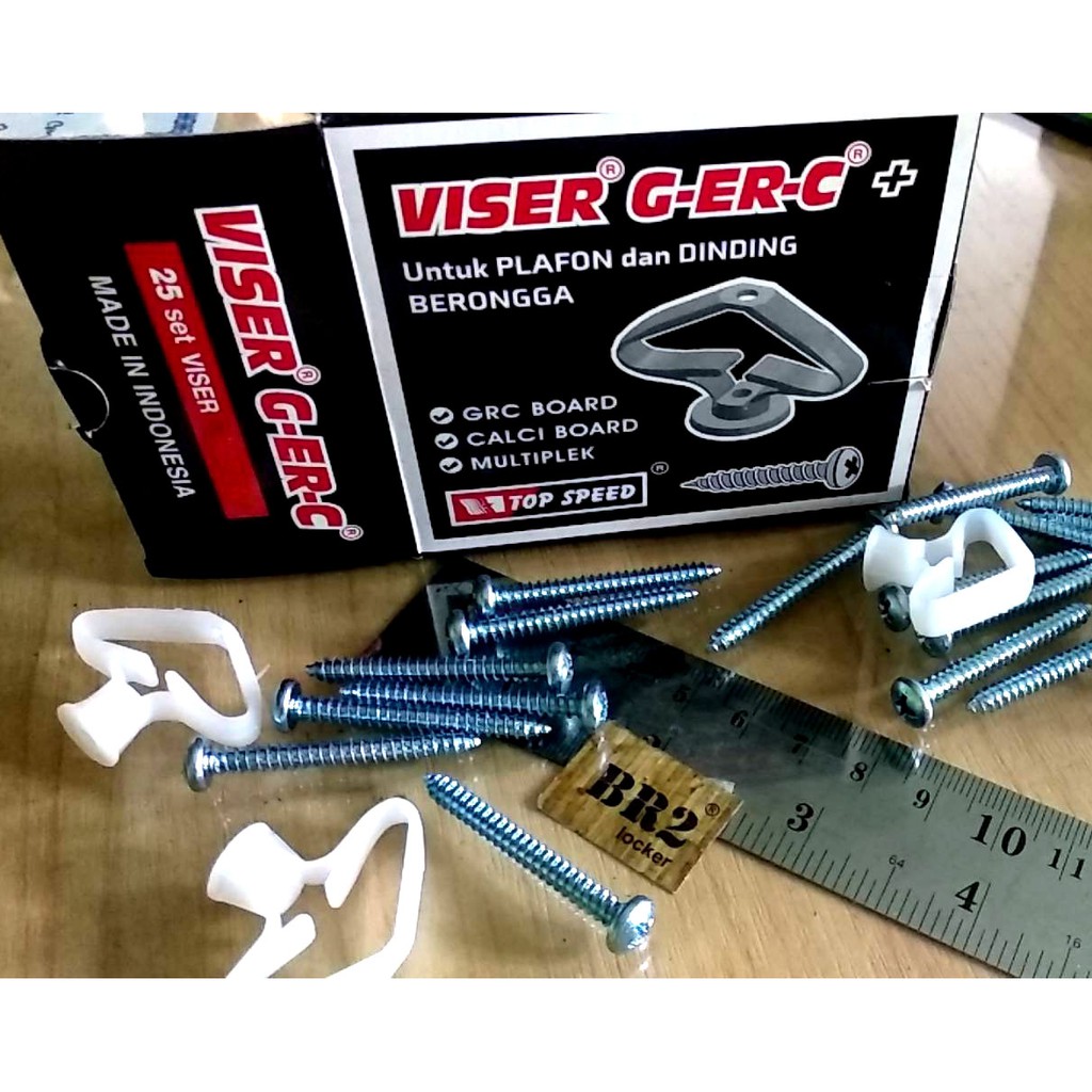 Jual Viser G-ER-C type G10 Top speed 25 set + sekrup - tebal board 8-12 ...
