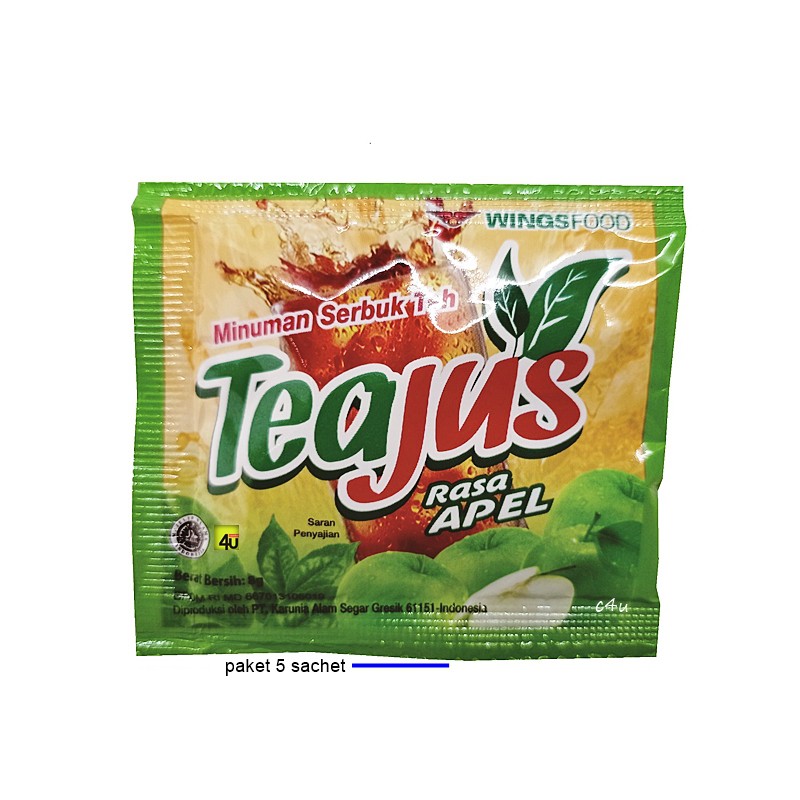 Jual Teajus - Minuman Serbuk Teh - PAKET 5 SACHET | Shopee Indonesia