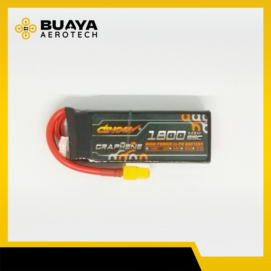 Jual Dinogy Baterai Lipo 3S Graphene 1800mAh 65C XT60 Battery Drone Batre | Shopee Indonesia