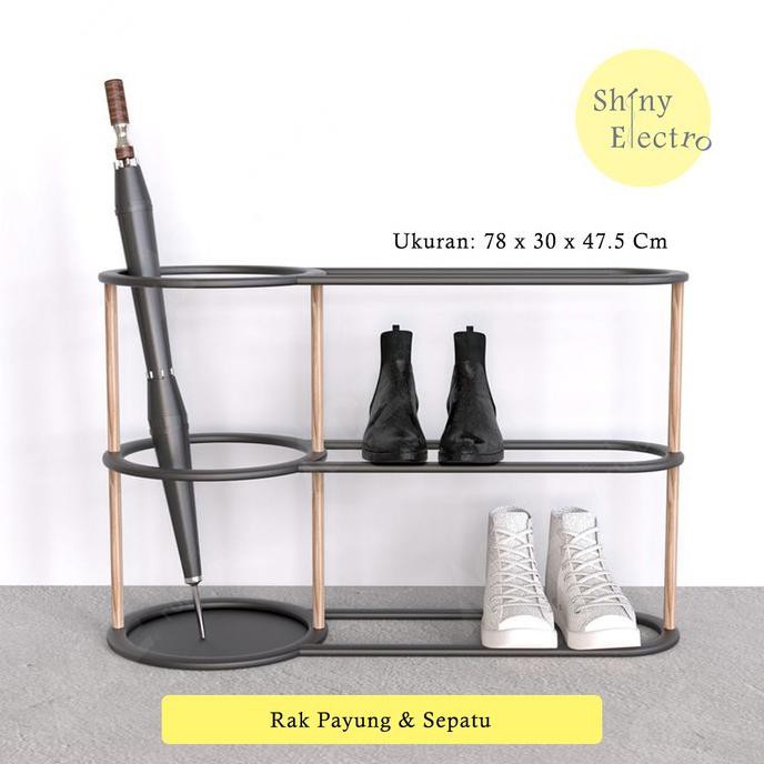 Jual Rak Payung Sepatu Sendal Murah Penyimpanan Bagus Kokoh 3 Tingkat ...