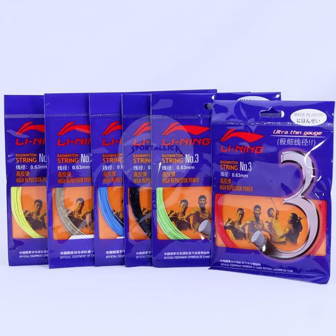Jual Senar Badminton Li-Ning / Lining No.3 / No 3 | Shopee Indonesia